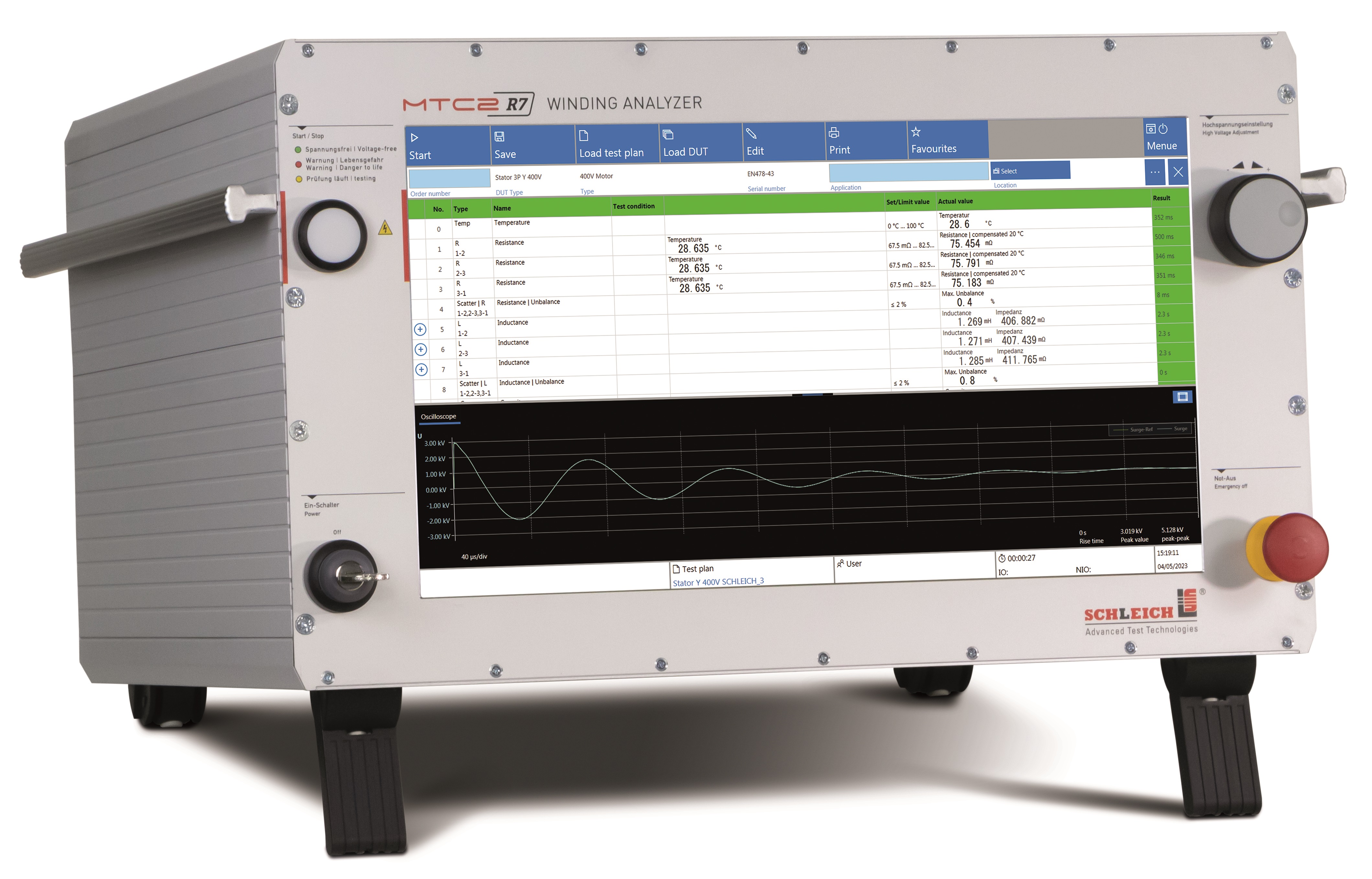 MTC2 R7 Automatic Electric Motor Analyser - Whitelegg Machines